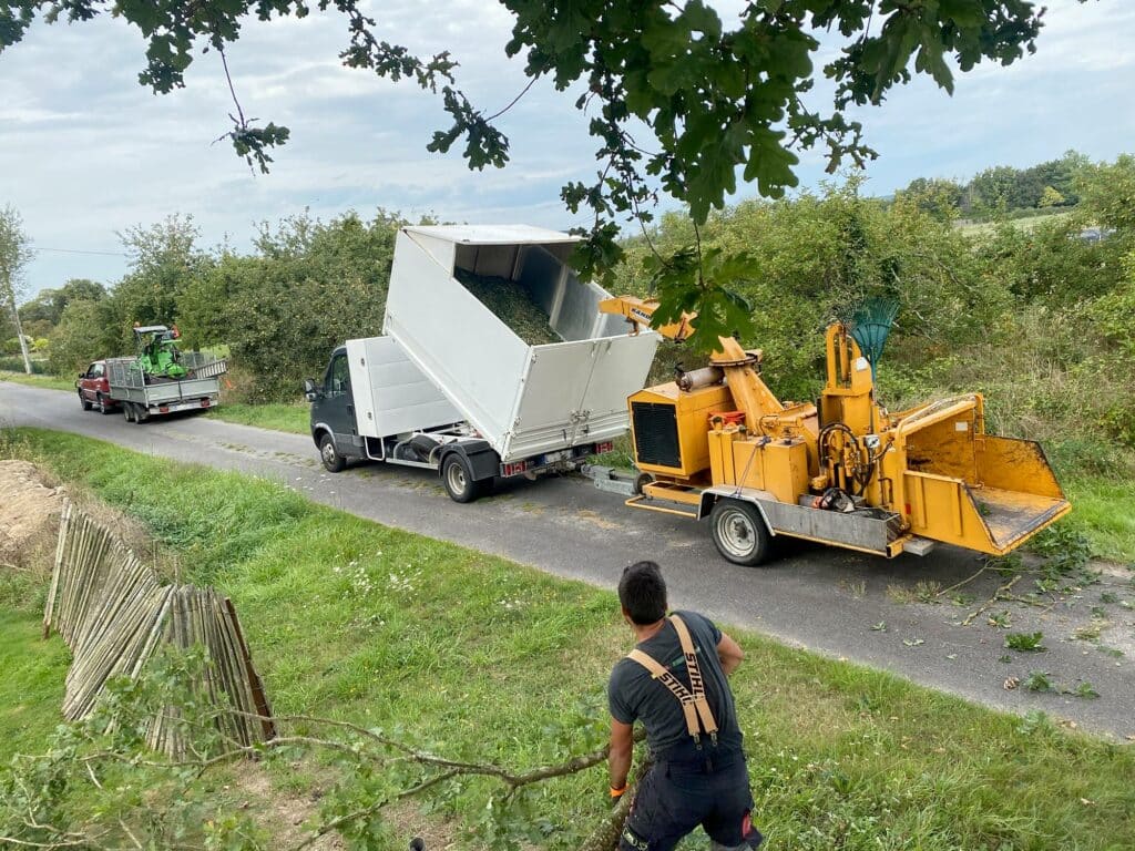 Broyage des bois OA paysages paysagiste Guémené-Penfao